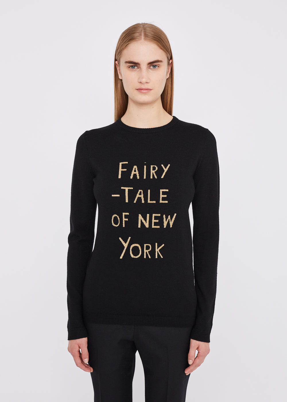 Bella freud fairytale of new york jumper - black and gold Bella Freud ...